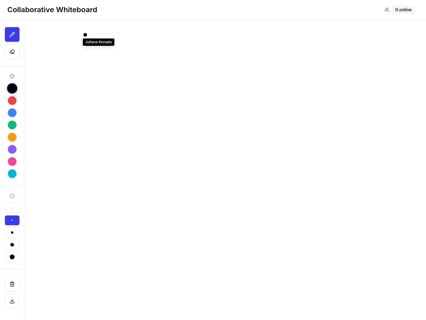 Collaborative Multiplayer Whiteboard