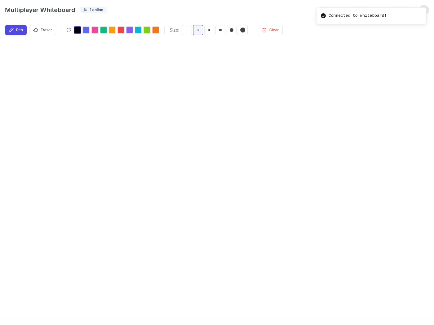 Multiplayer Collaborative Whiteboard
