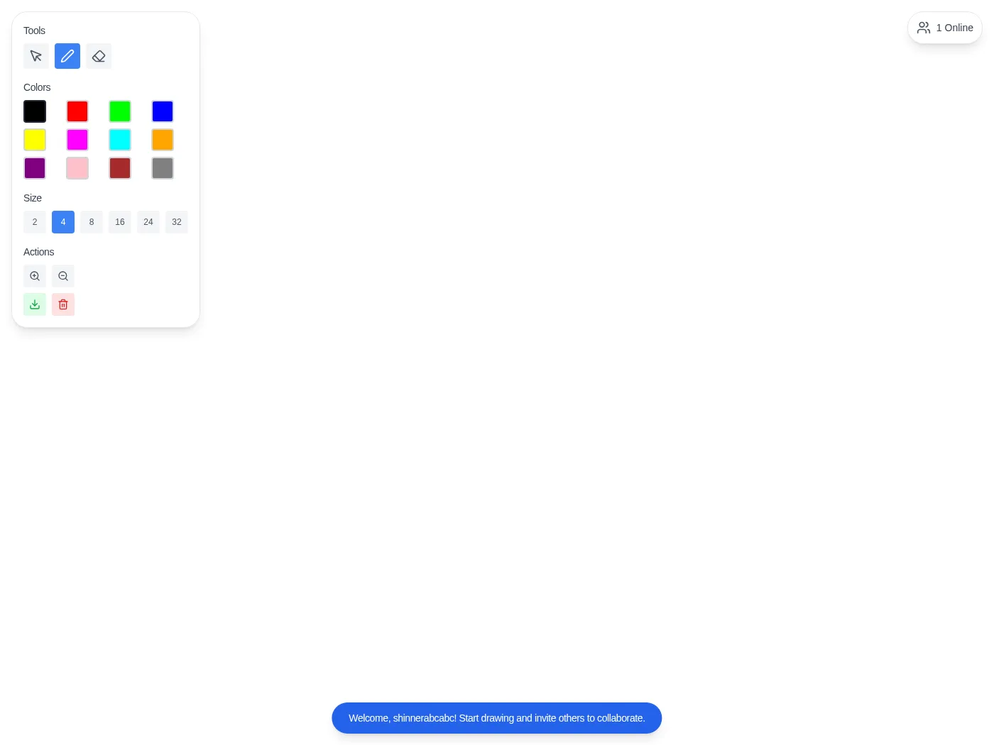 Multiplayer Collaborative Whiteboard