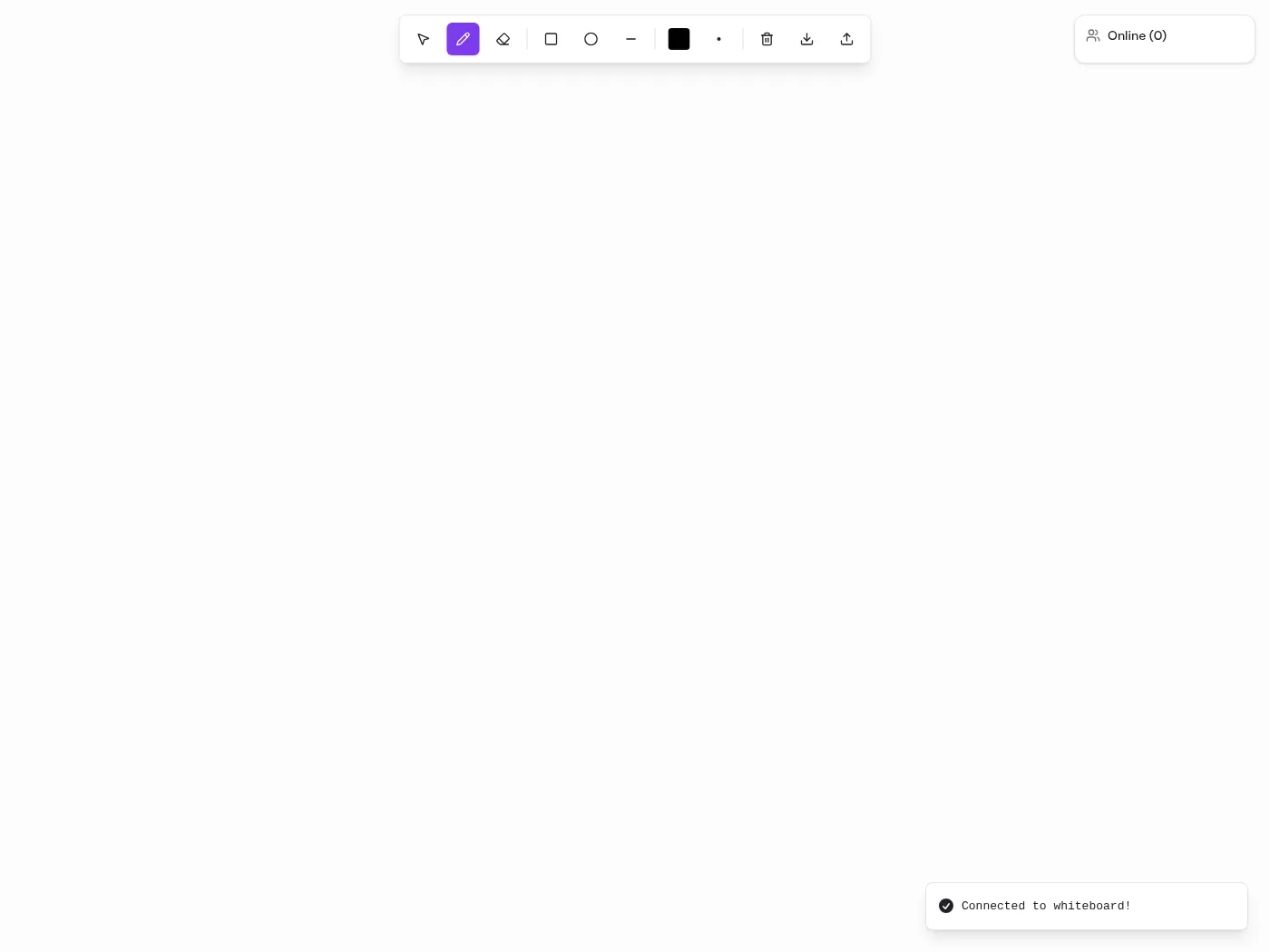 Realtime Multiplayer Whiteboard Canvas