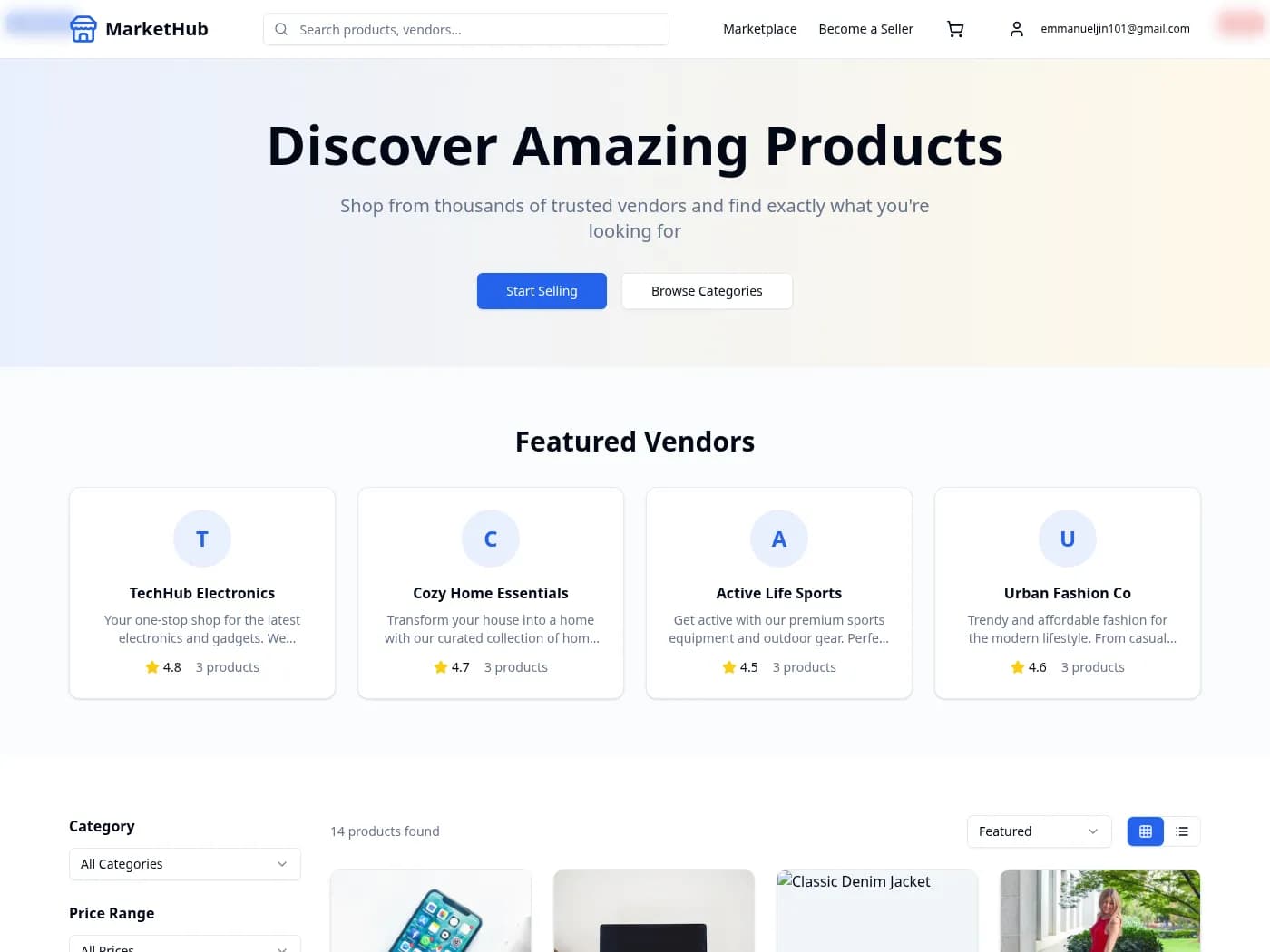 MultiVendor Marketplace Platform