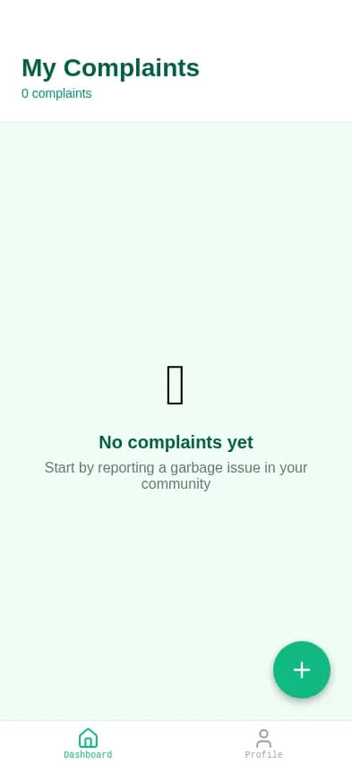 Municipal Complaint Portal – Garbage Reporting Mobile App