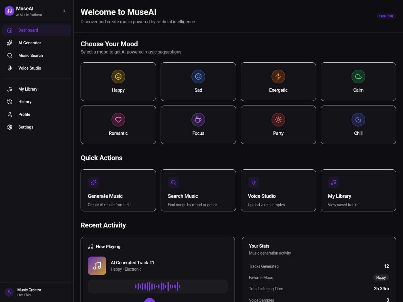 MuseAI: The Ultimate AI-Powered Desktop Music Platform