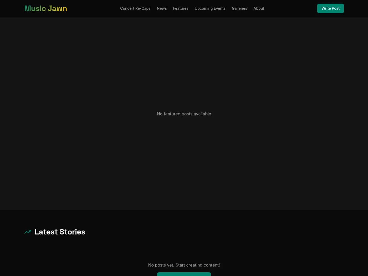 Music Jawn: Dark, Photo-Driven Editorial Music Magazine