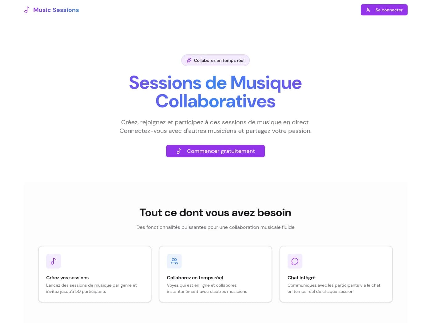 Music Session App