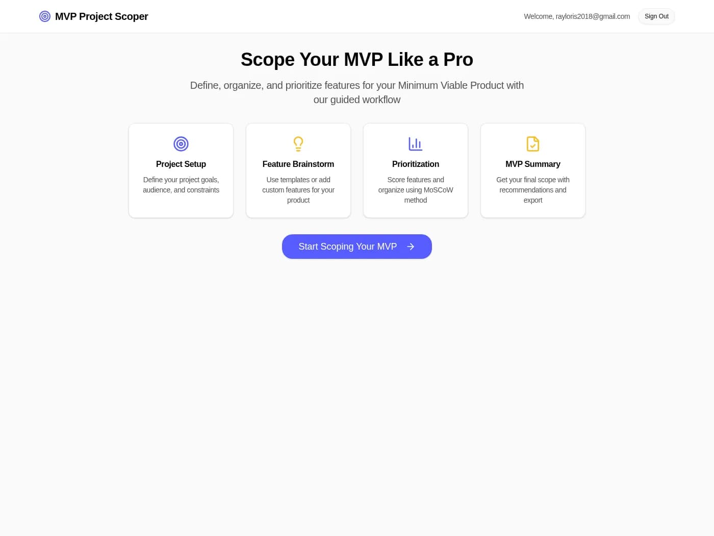MVP Project Scoper