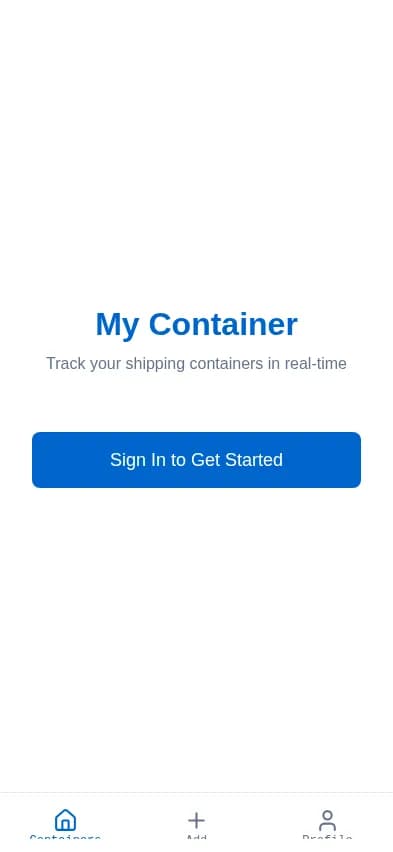 My Container: Real-Time Shipping Container Tracking App