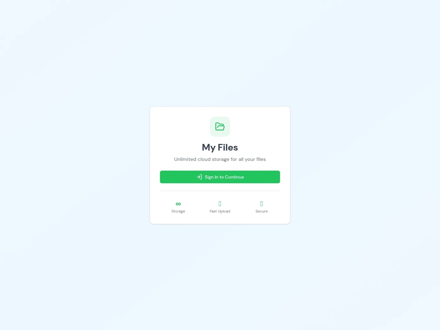 My Files Unlimited Cloud Storage Platform