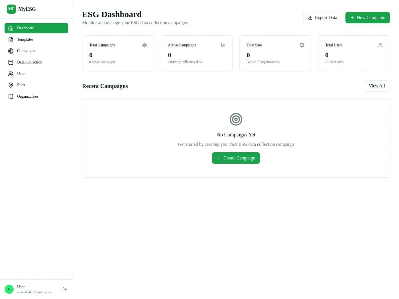 MyESG: Self-Service ESG Data Collection & Reporting Platform
