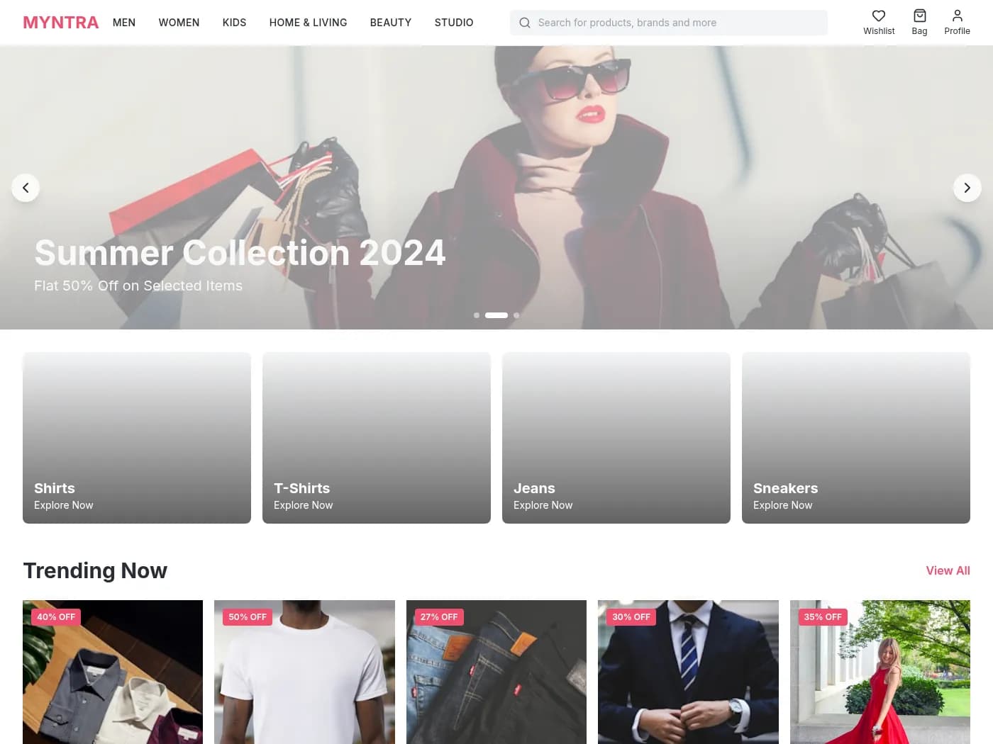 Myntra-Style Fashion E-commerce Platform