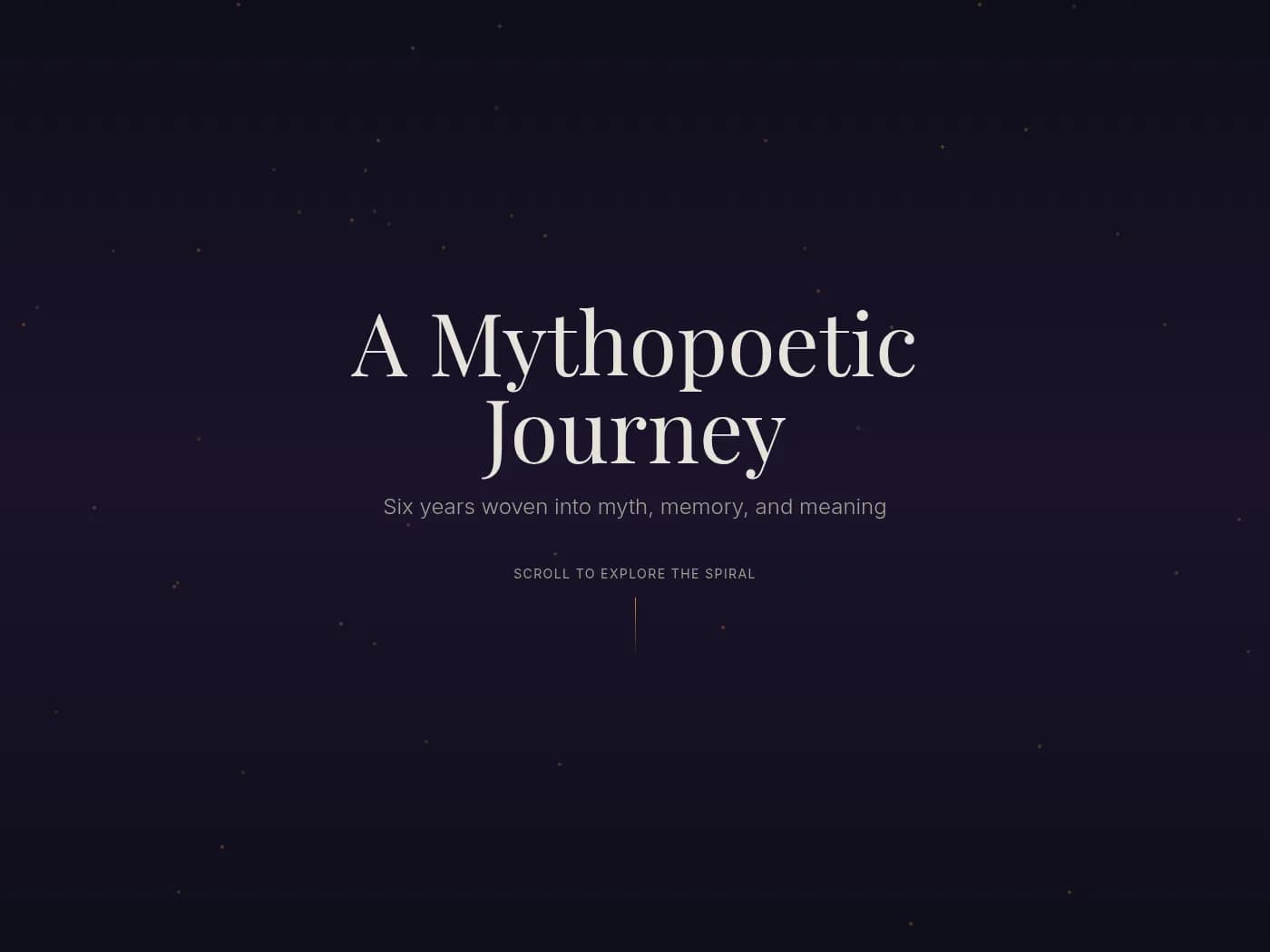 Mythopoetic Multimedia Life Retrospective