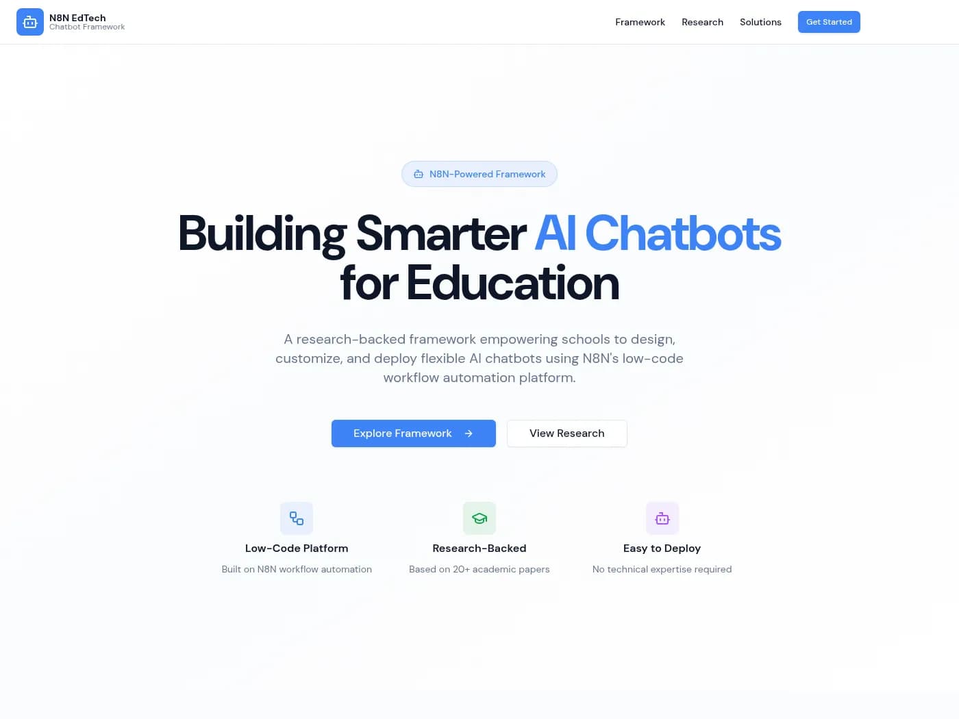 N8N-Powered Chatbot Framework for Schools