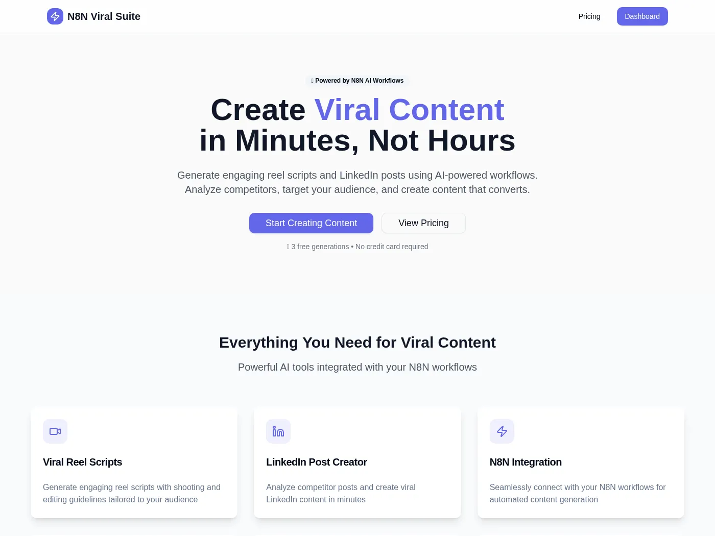N8N Viral Content AI Suite