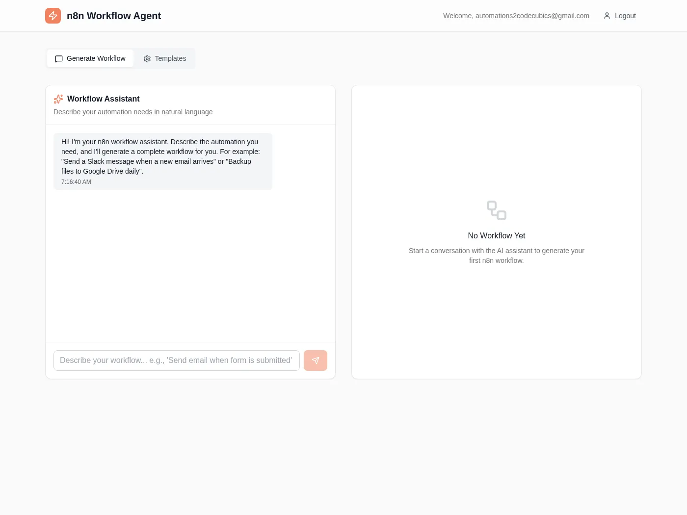 n8n Workflow Agent