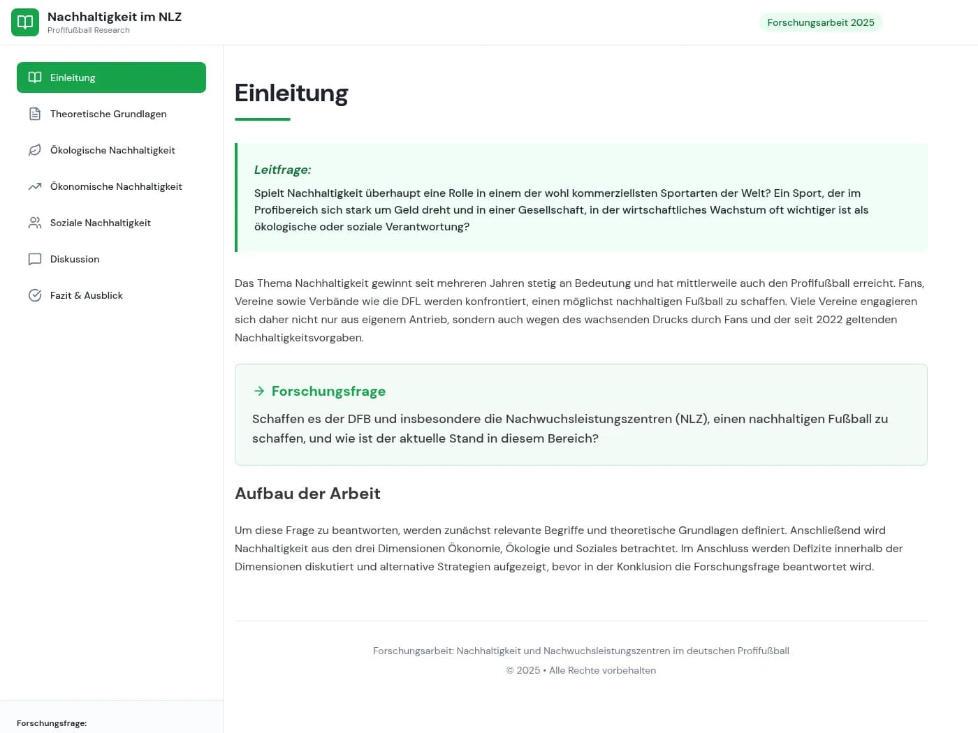 Nachhaltigkeit und Nachwuchsleistungszentren: Zukunft des Profifußballs nachhaltig gestalten