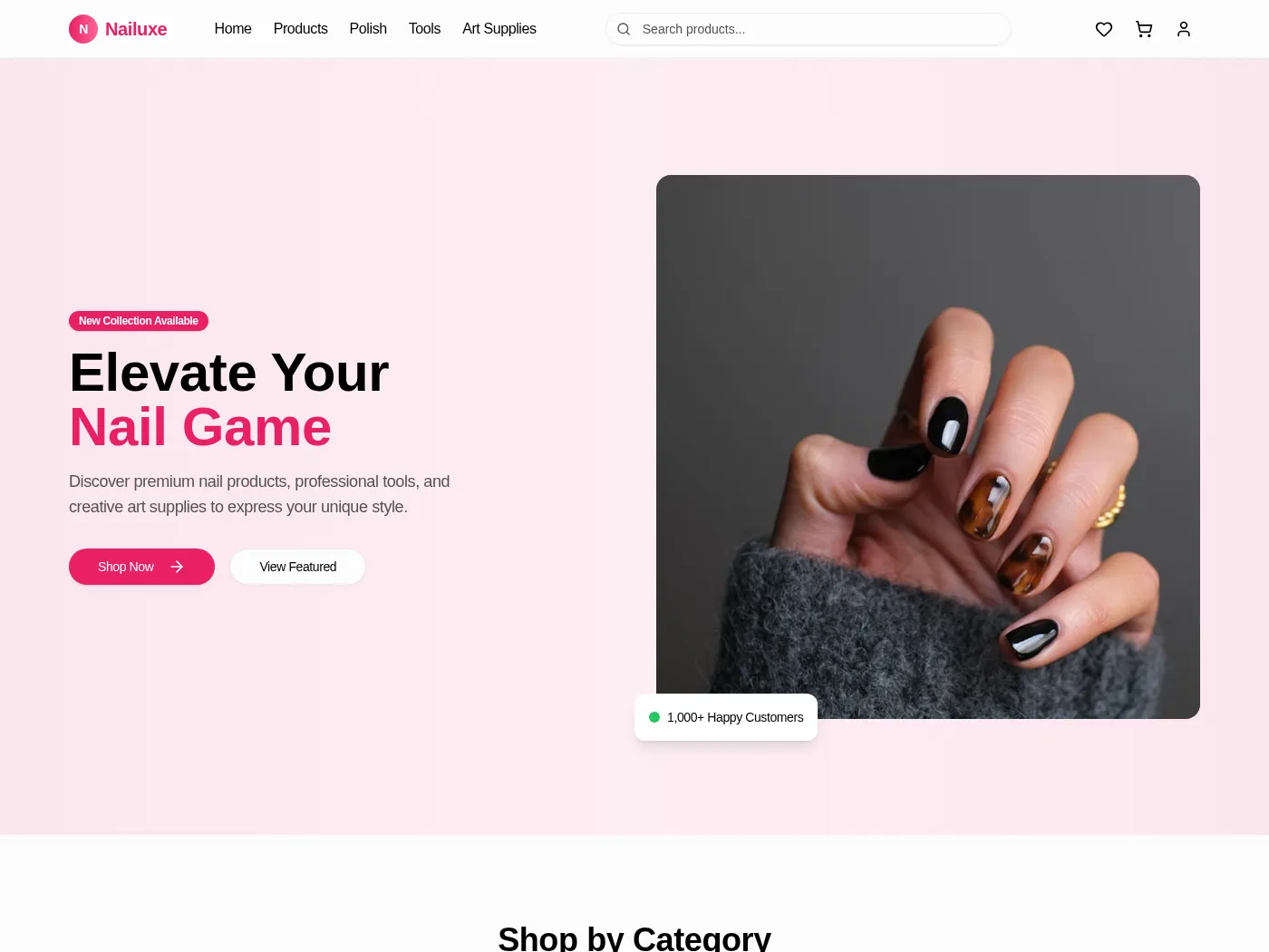 Nailuxe Ecommerce Web App