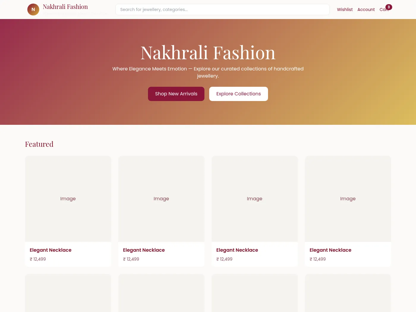 Nakhrali Fashion E-Commerce Platform