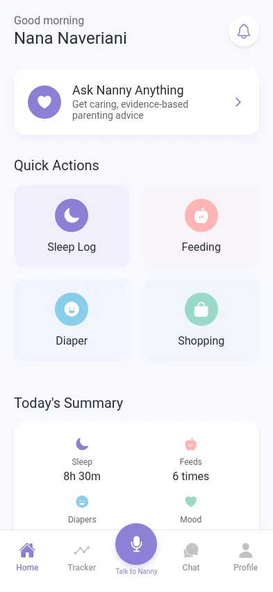 Nanny - AI Personal Nurse Assistant for Parents