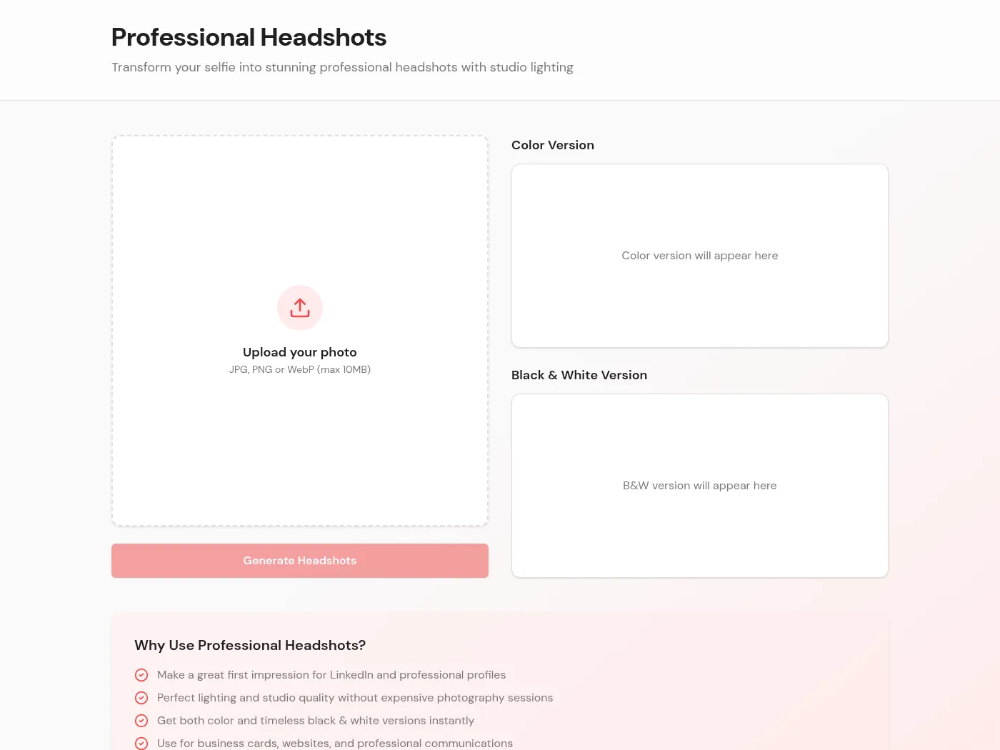 NanoBanana Pro Headshot Generator