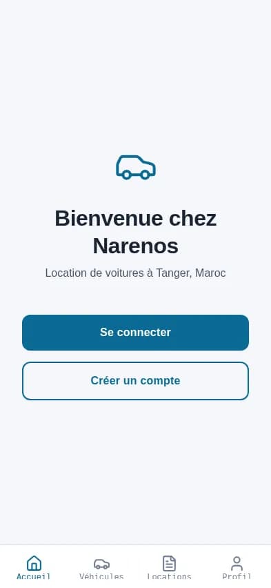 Narenos Car Rental Mobile App