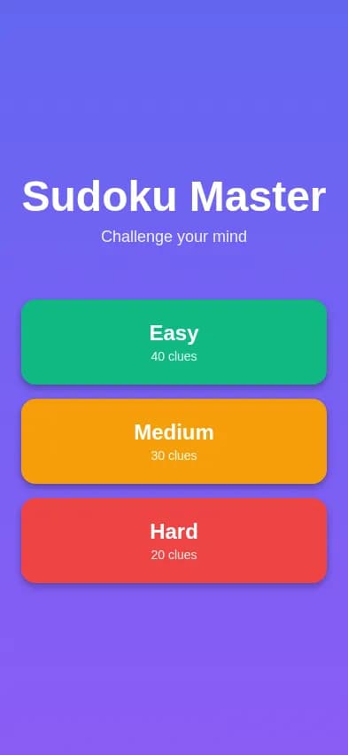 Native Android Sudoku Game App