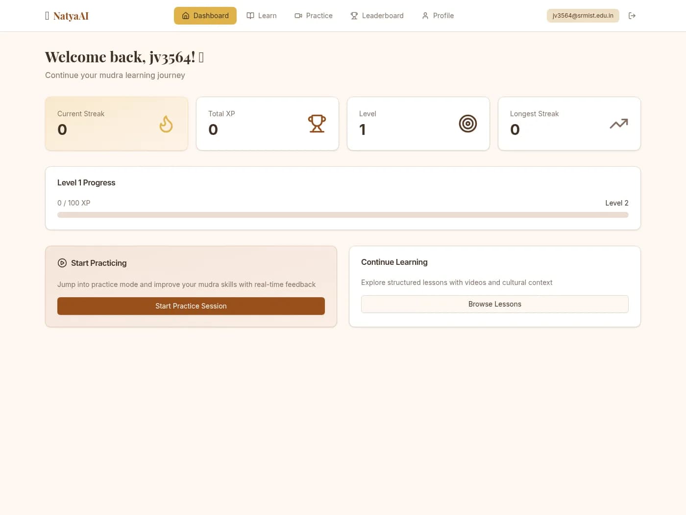 NatyaAI: The Gamified Mudra Learning Platform with Real-Time Hand Recognition