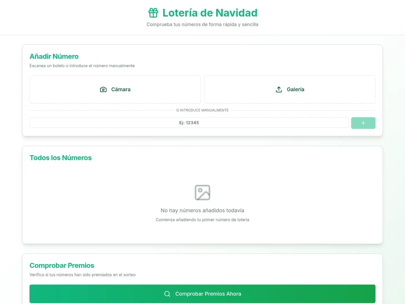 Navidad Lotería Smart Checker