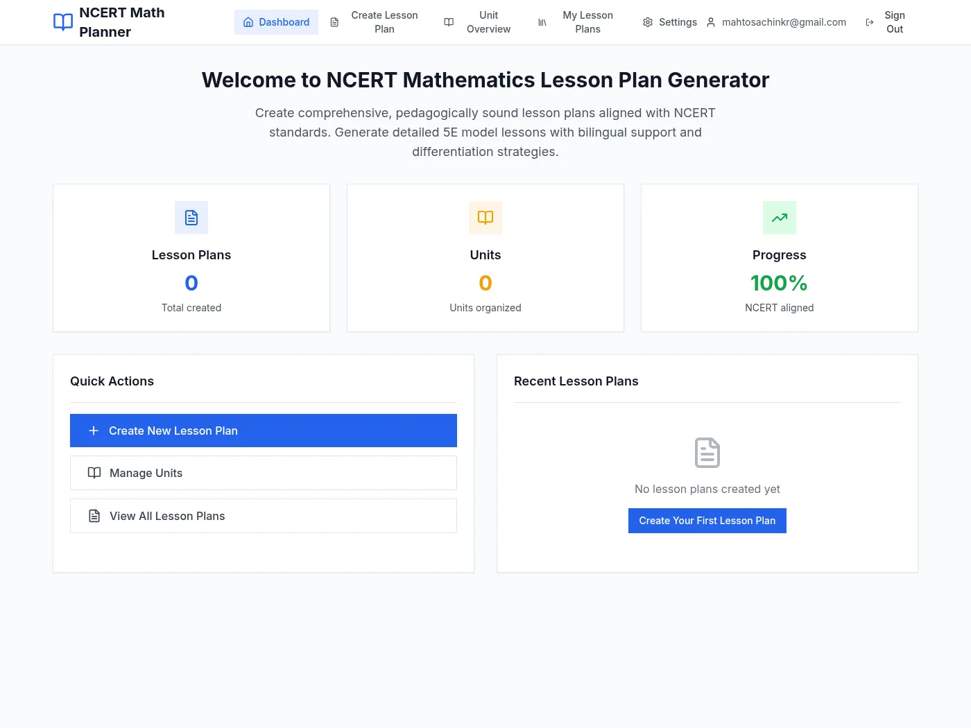 NCERT Secondary Mathematics Expert Lesson Plan Generator