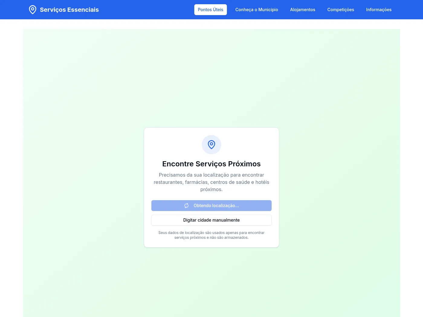 Nearby Essential Services Finder