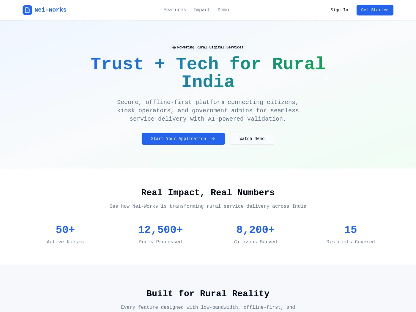 Nei-Works: Service Platform