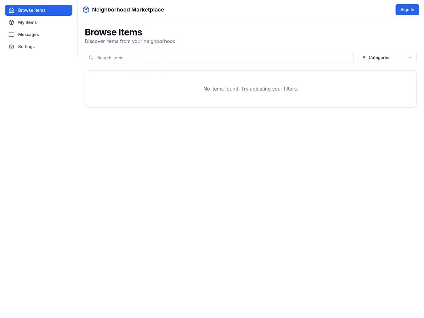 Neighborhood Marketplace – Secure Local Community Trading Platform