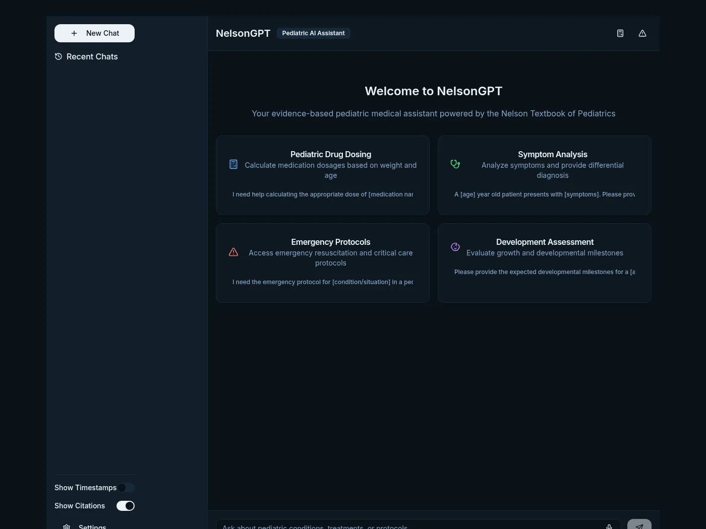 NelsonGPT: Evidence-Based Pediatric AI Chat Assistant