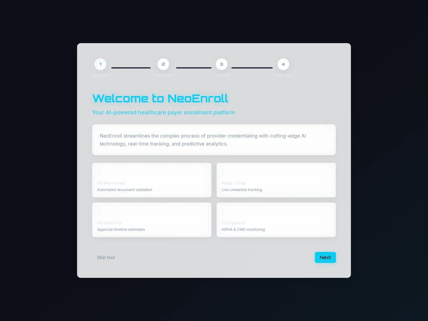 NeoEnroll: Futuristic Healthcare Payer Enrollment Platform