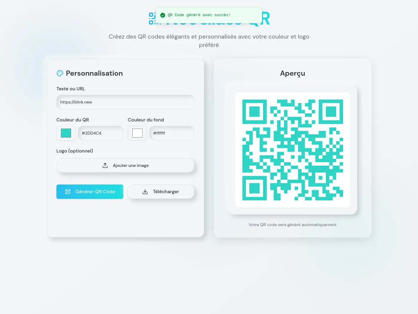 NeoGlass QR Generator