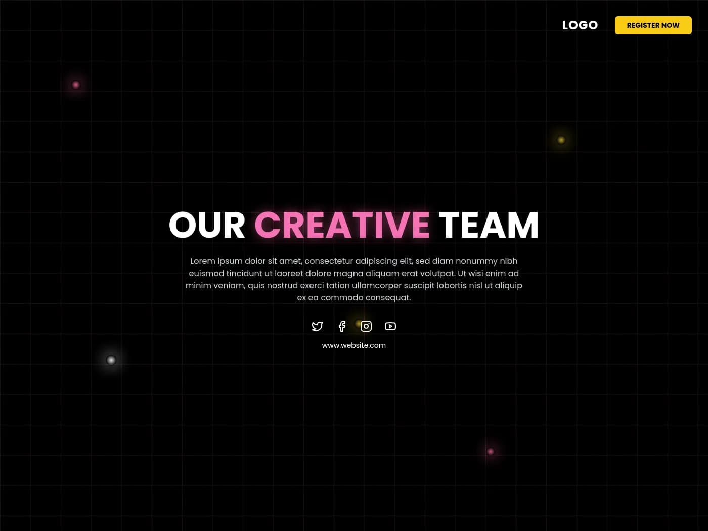 Neon Creative Team Webpage