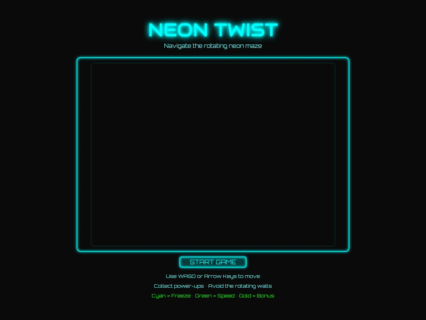 Neon Twist: A Retro-Style Arcade Game with a Modern Concept