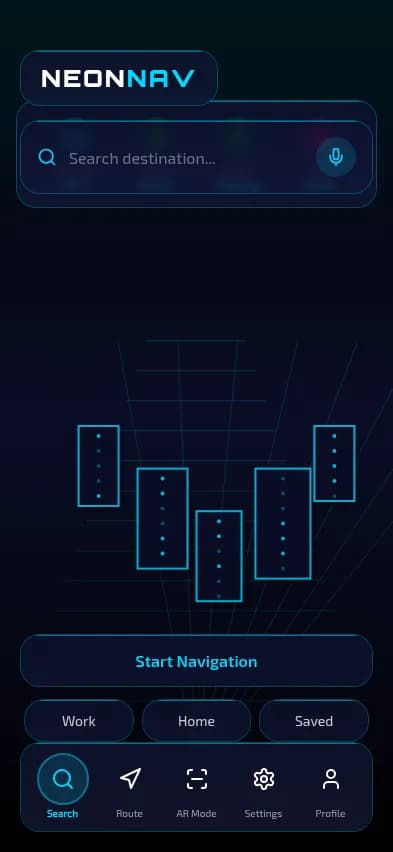 NeonNav: Next-Gen 3D Animated Android Navigation App