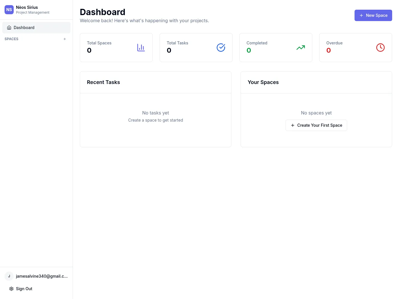 Nèos Sirius ClickUp-Style Project Management Suite