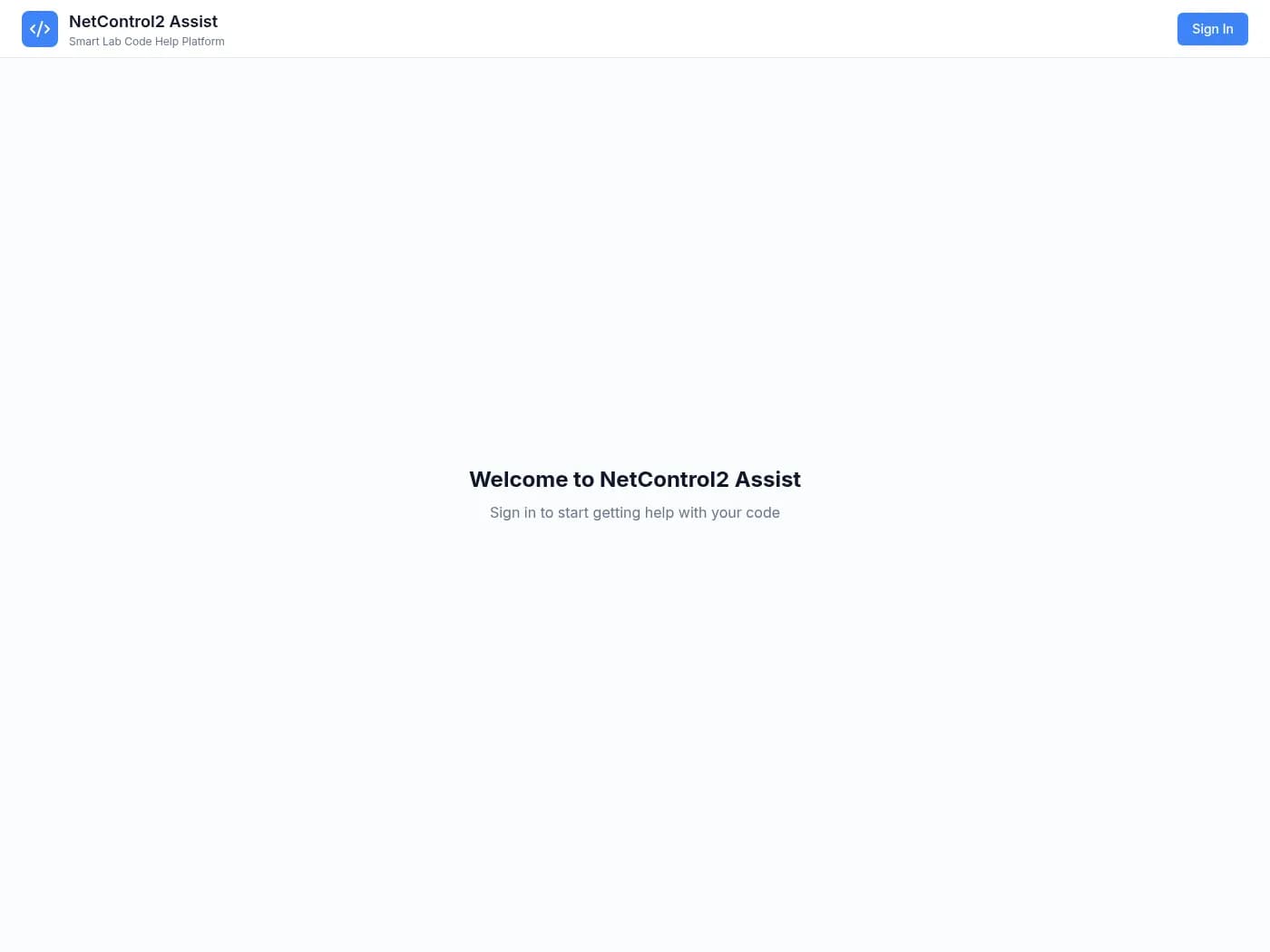 NetControl2 Assist: Smart Lab Code Help Platform