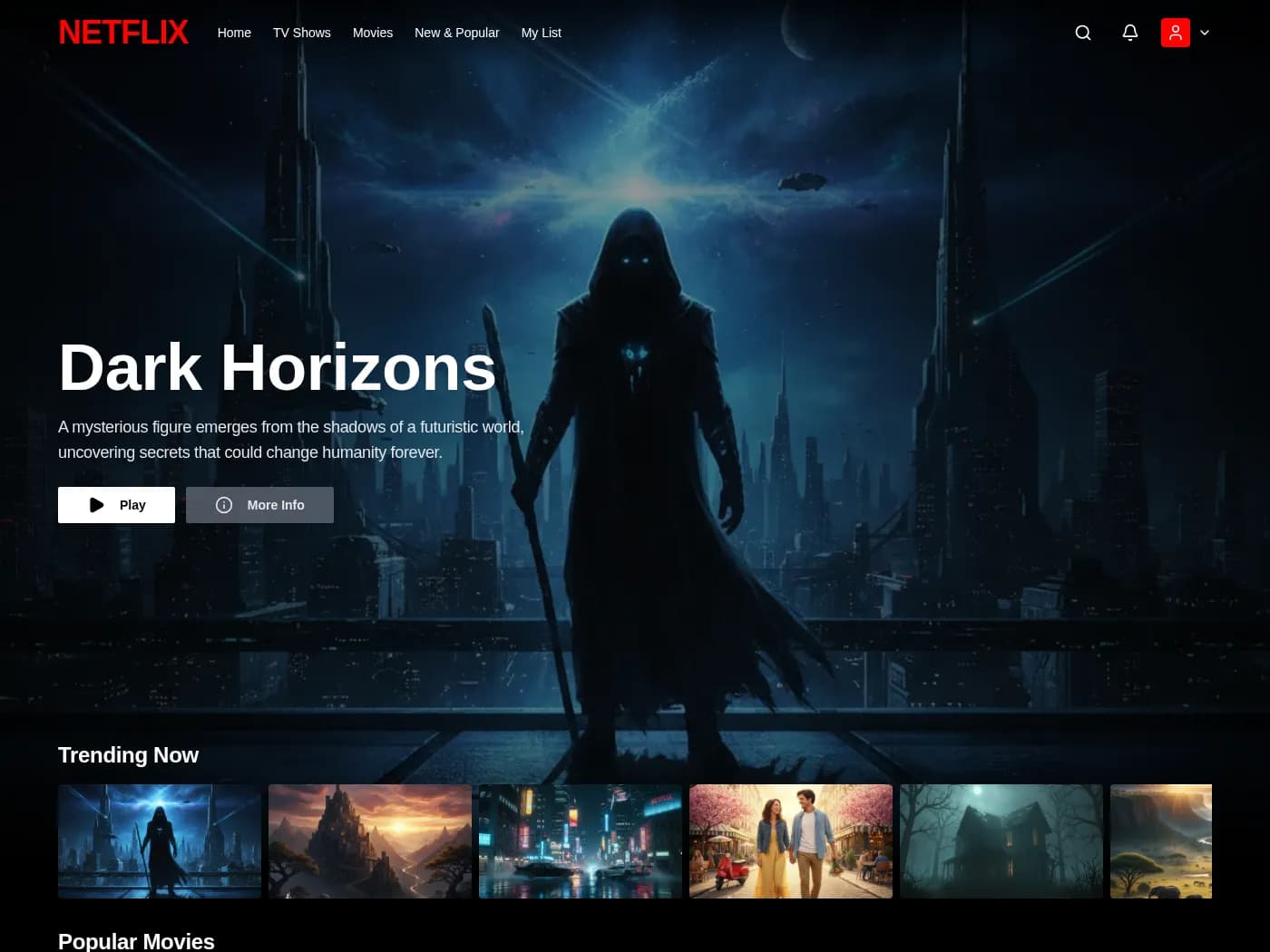 Netflix Clone - Stream Movies & TV Shows
