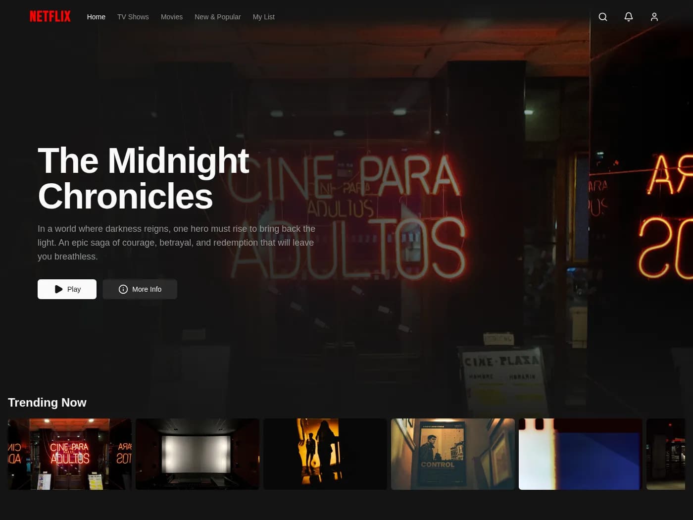 Netflix Streaming Platform Clone