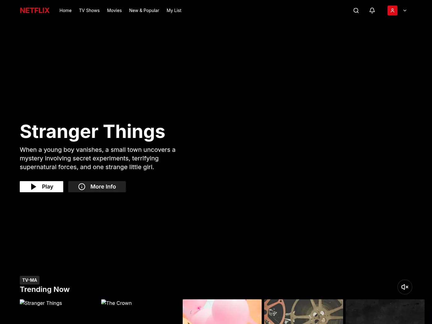 Netflix Clone Web App
