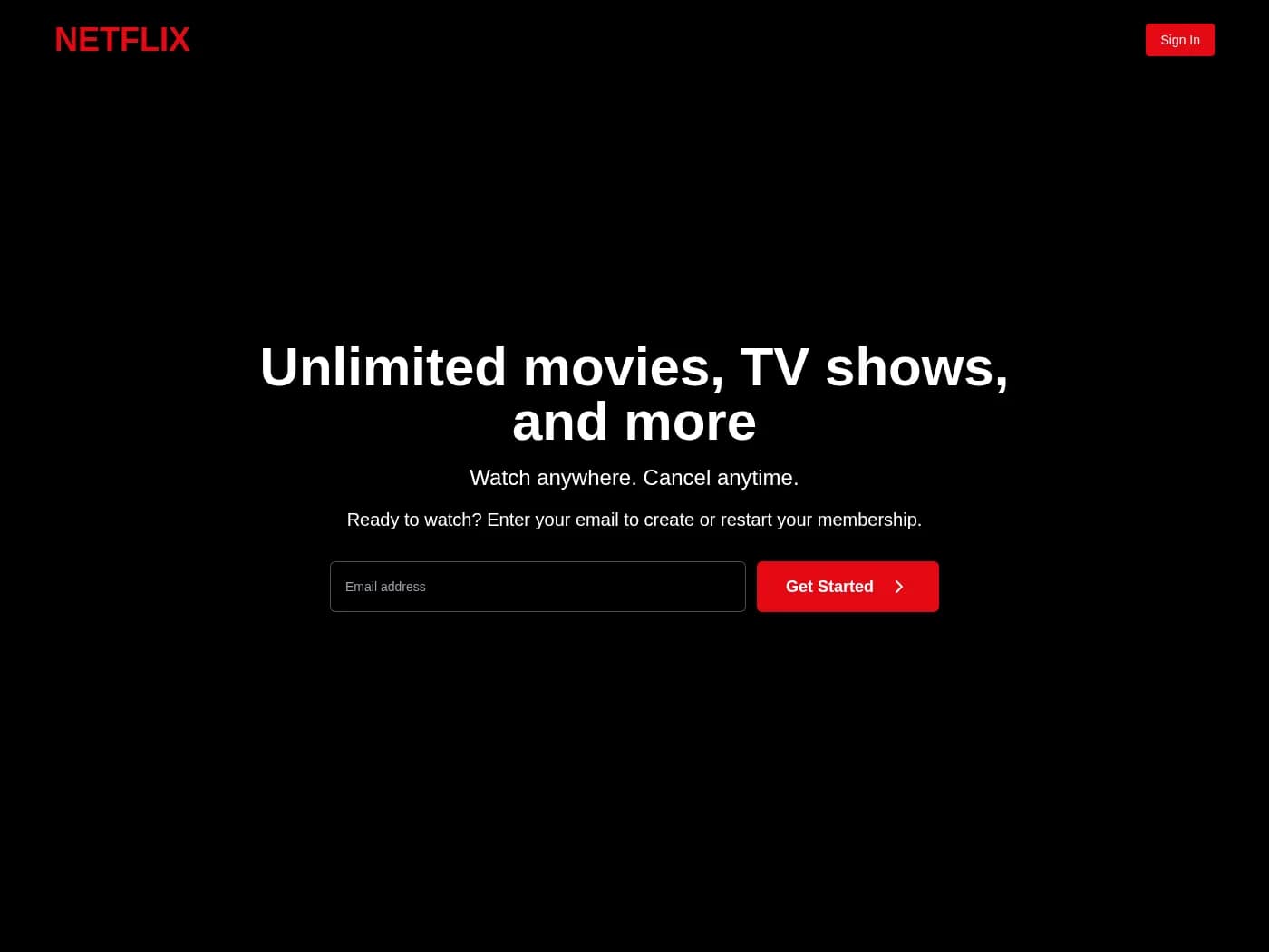 Netflix Clone Web App
