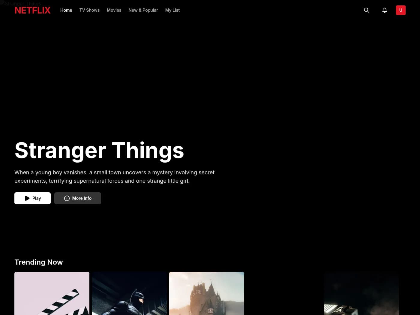 Netflix Clone Web App