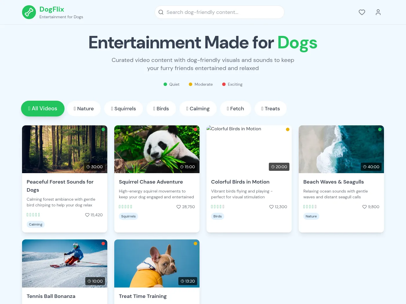 DogFlix - Streaming Entertainment for Dogs