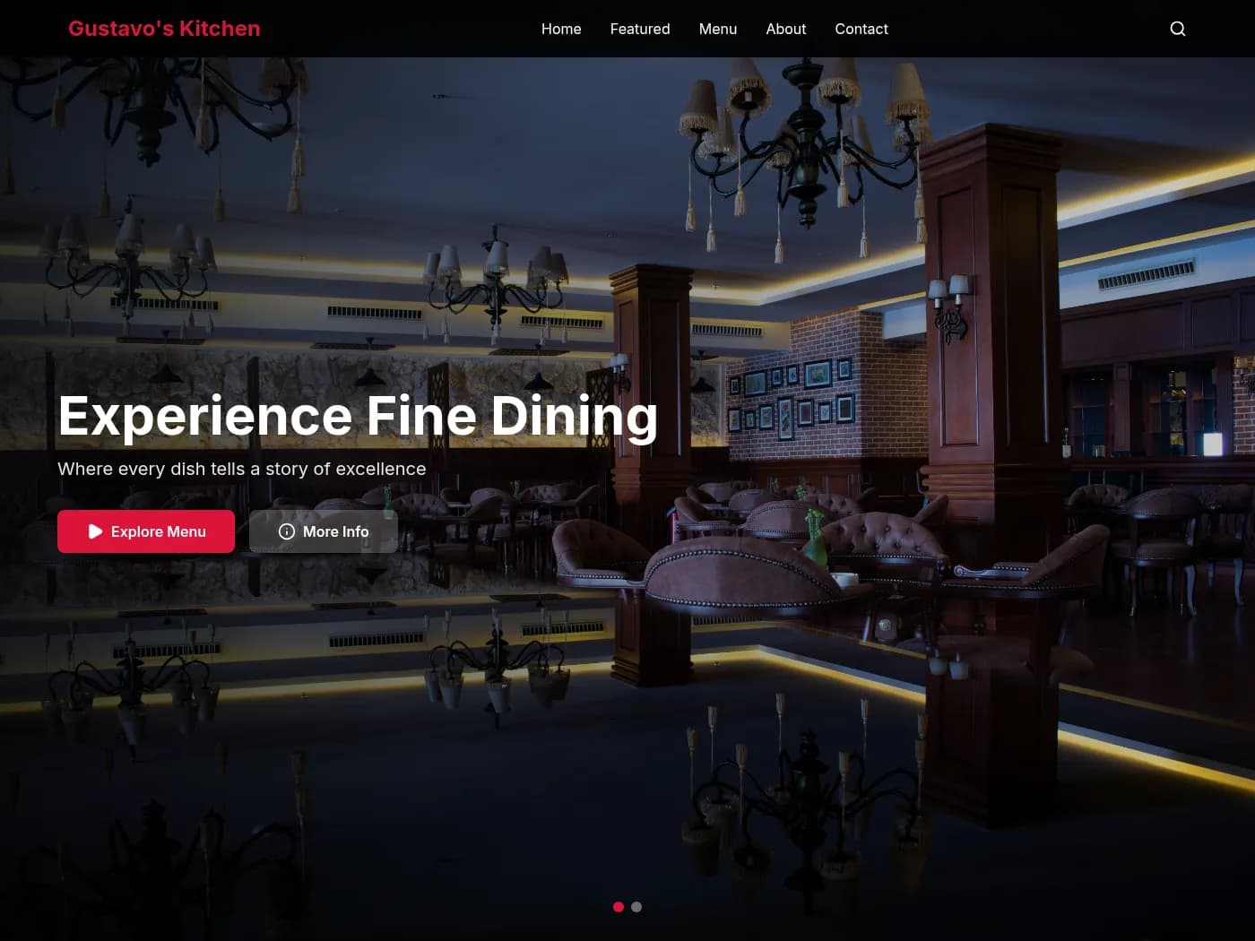 Netflix-Inspired Restaurant Landing Page