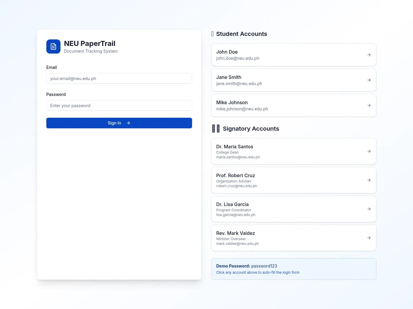 NEU PaperTrail: University Letter Approval & Tracking System