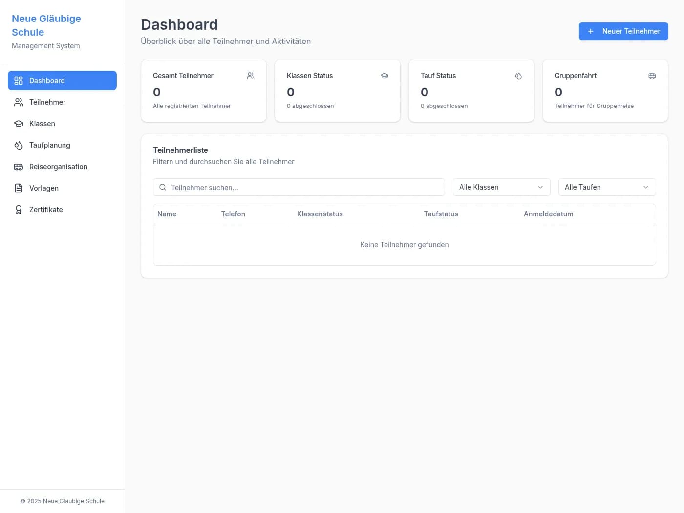 Neue Gläubige School Management System (NBSMS)