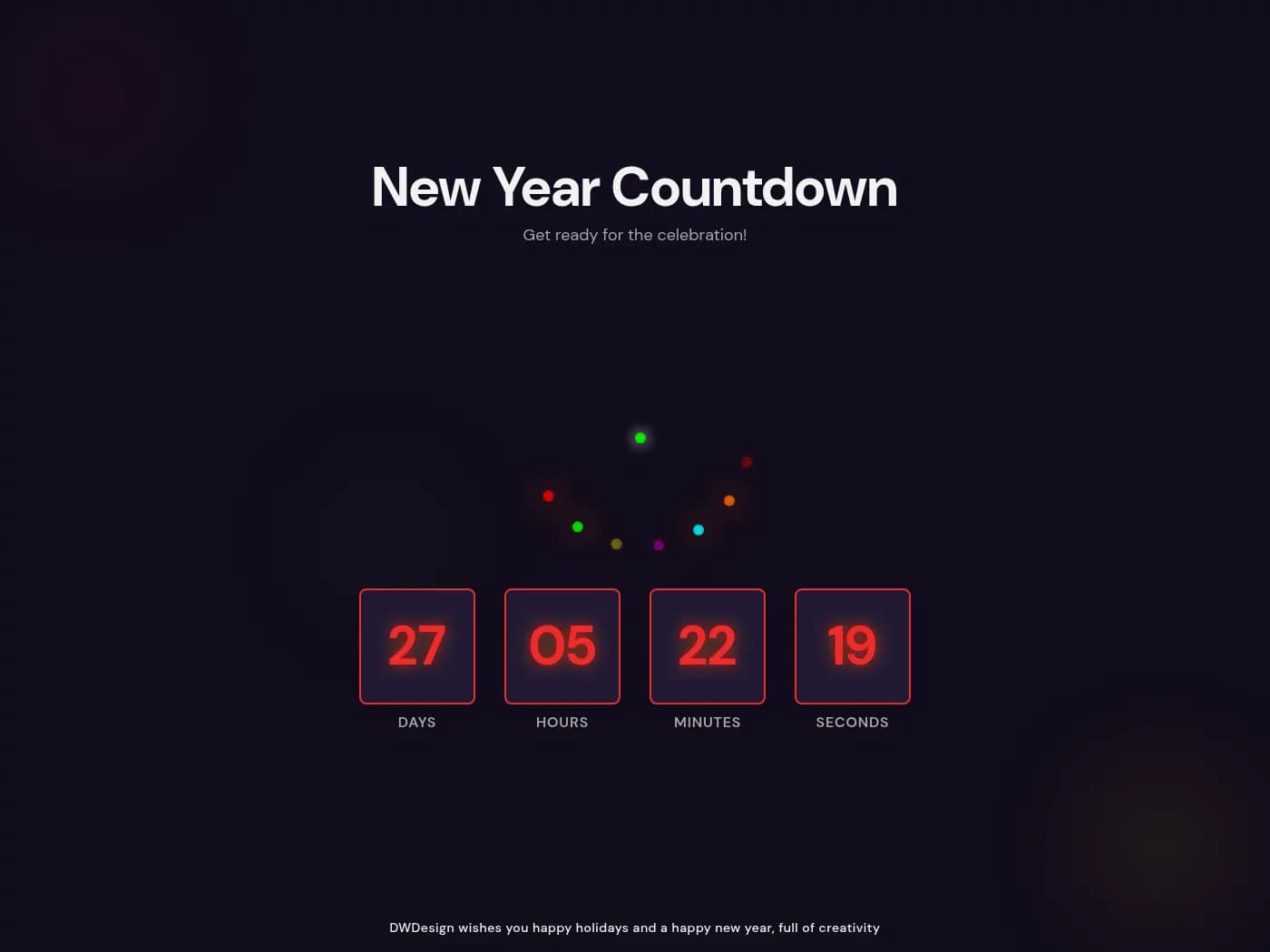 New Year Countdown Timer