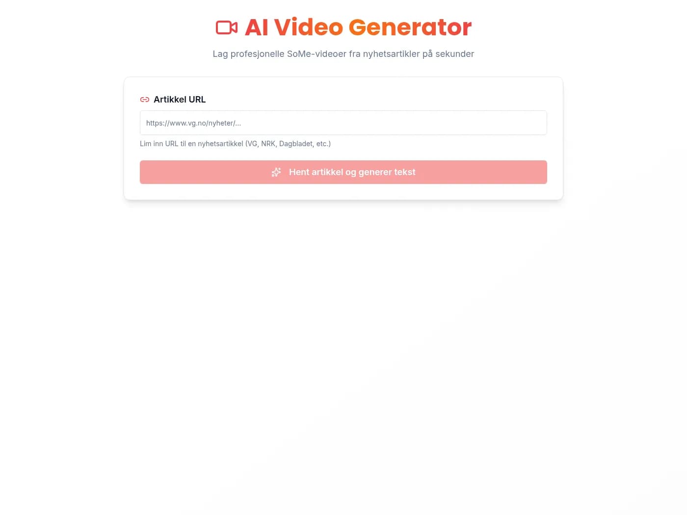 AI Video Generator for News Articles
